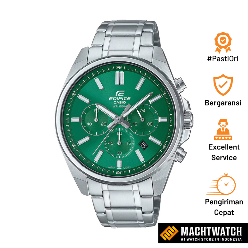 Jual Jam Tangan Pria Casio Edifice EFV-650D-3AVUDF Chronograph Green ...
