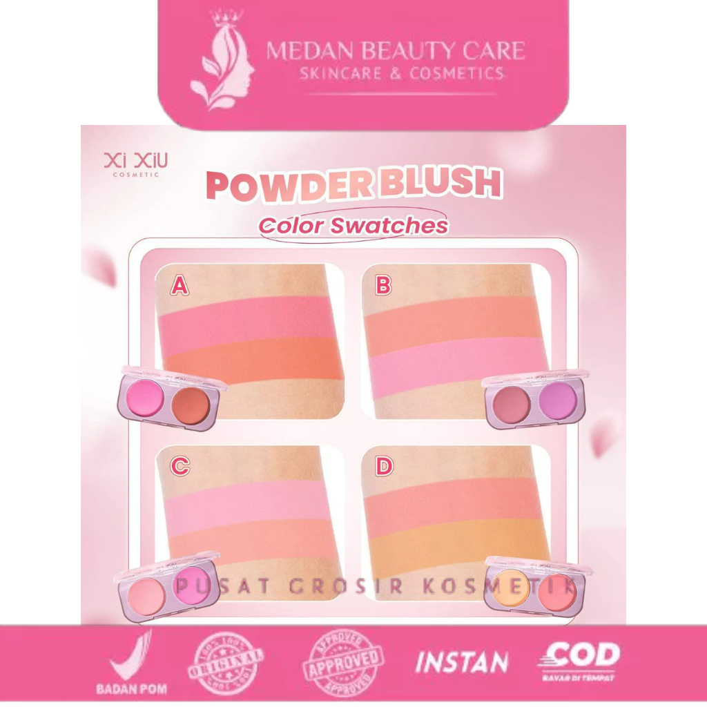 Jual Xi Xiu Powder Blush Divine (Kemasan Pink) | Shopee Indonesia