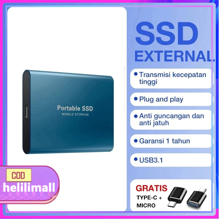 Jual SSD Type-c USB 3.1 hard drives 8TB Portable Hardisk Eksternal Hard ...