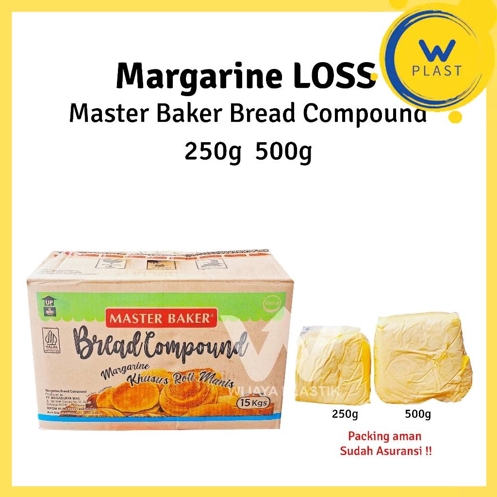 Jual [RE-Pack] Margarine [MASTER BAKER] Bread Compound --- 250g 500g ...