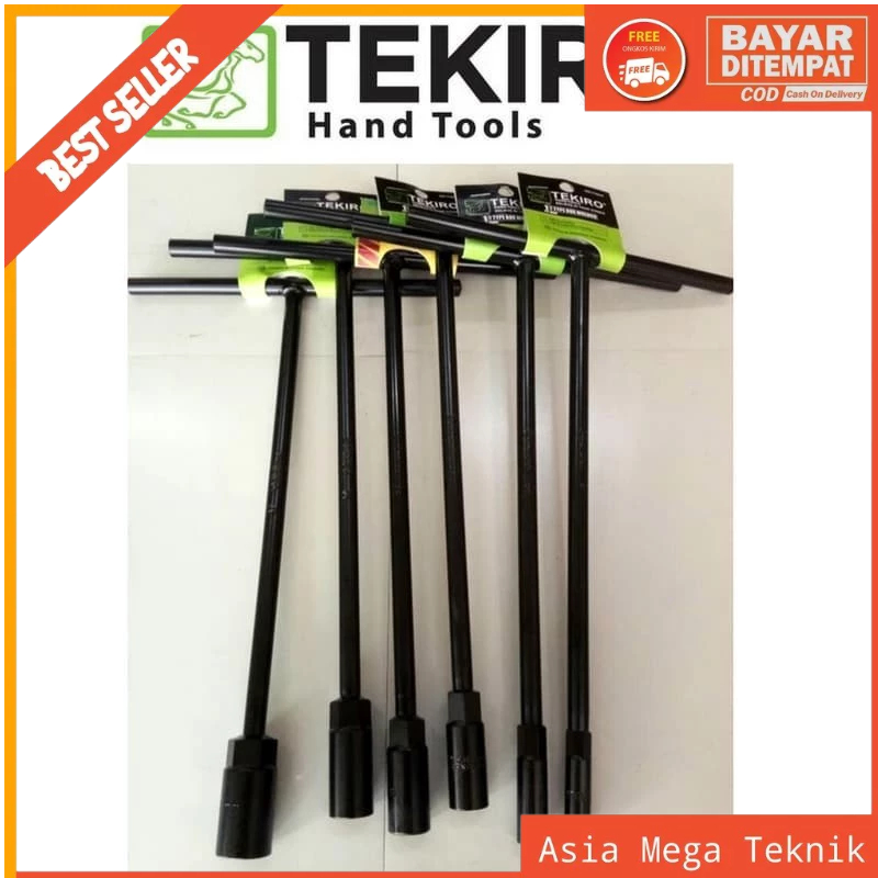 Jual Tekiro kunci T Tekiro shock T tekiro Ori 8 10 11 12 14 mm Sock T Hitam | Shopee Indonesia