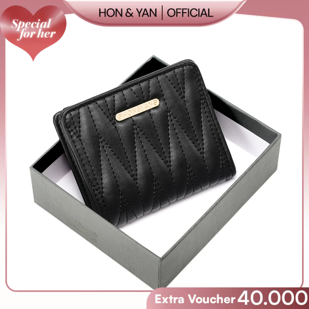 Jual HONYAN Dompet Wanita Import Card Holder Dompet Cewe Dompet Flip ...