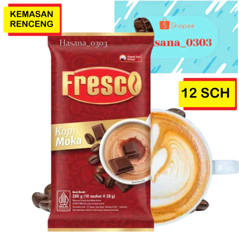Jual FRESCO Kopi Moka isi 12 SACHET [ RENCENG ] | Shopee Indonesia