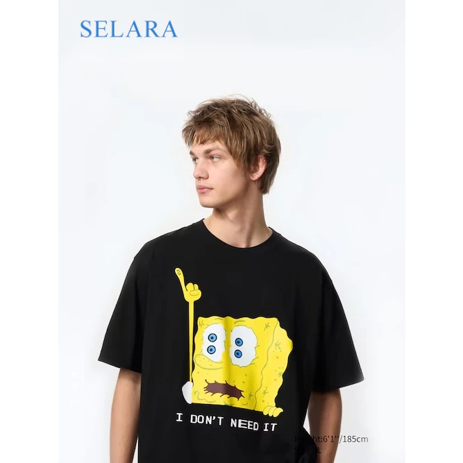 Jual SELARA SpongeBob Short Sleeve T-shirt | Kaos Boxy Pria Original ...