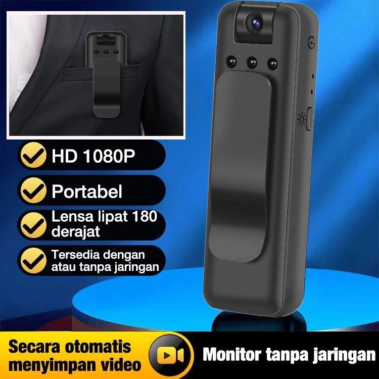 Jual Mini kamera koneksi nirkabel wifi dengan baterai cctv HD 3MP 180° Mini Camcorder Dash Cam ...