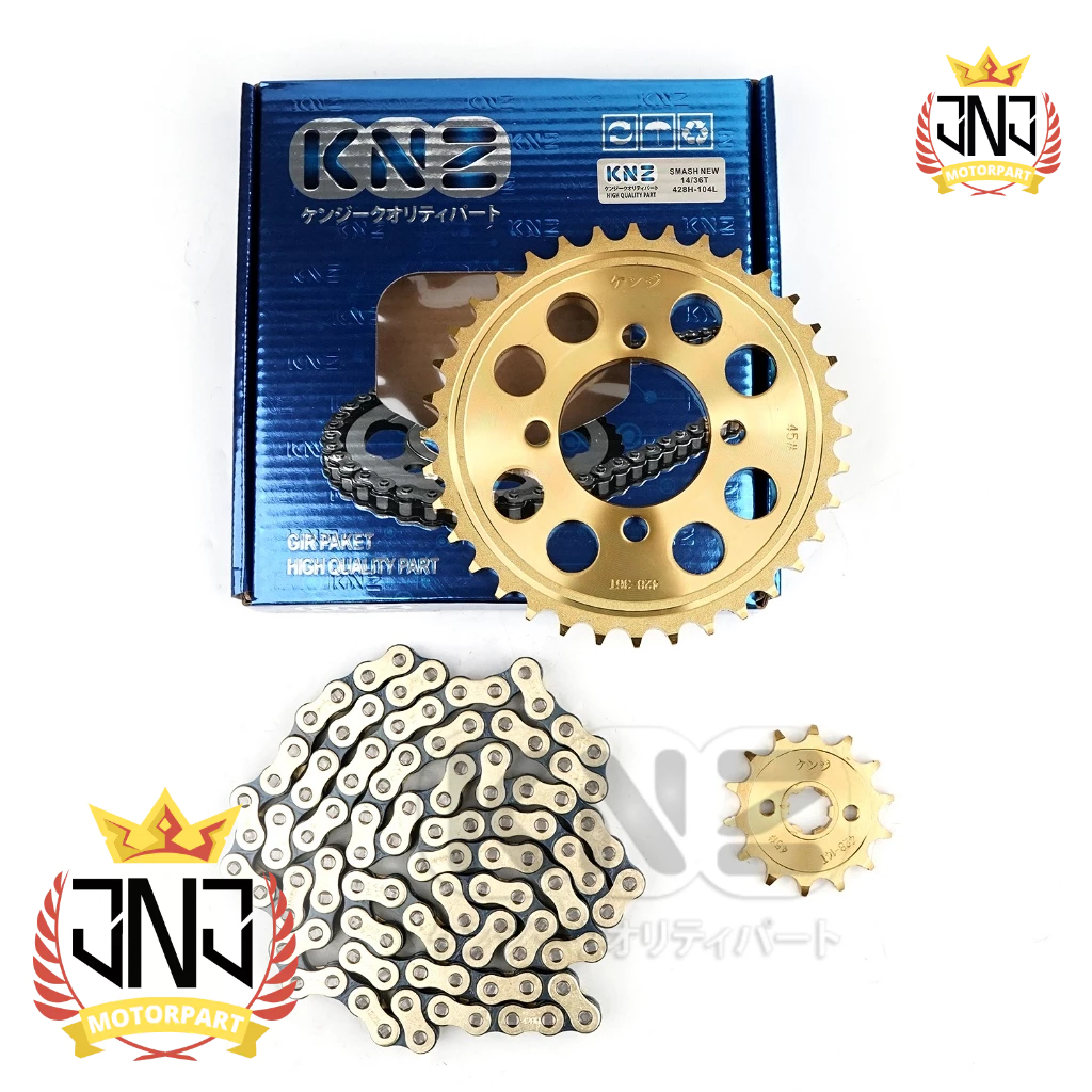 Jual GEAR PAKET BAJA GIR SET SUZUKI SMASH NEW 14/36T 428H - 104L PNP ...