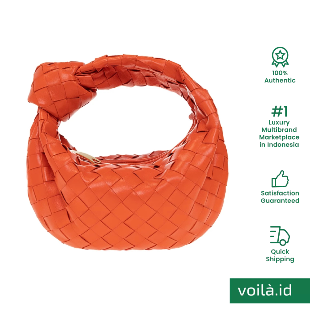 Jual BV Mini Jodie Bag Light Orange Ghw | Shopee Indonesia