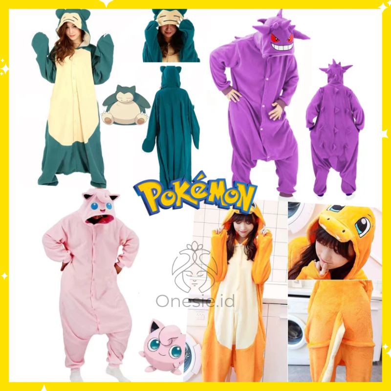 Jual PIYAMA ONESIE POKEMON KIGURUMI KOSTUM BAJU DEWASA | Shopee Indonesia