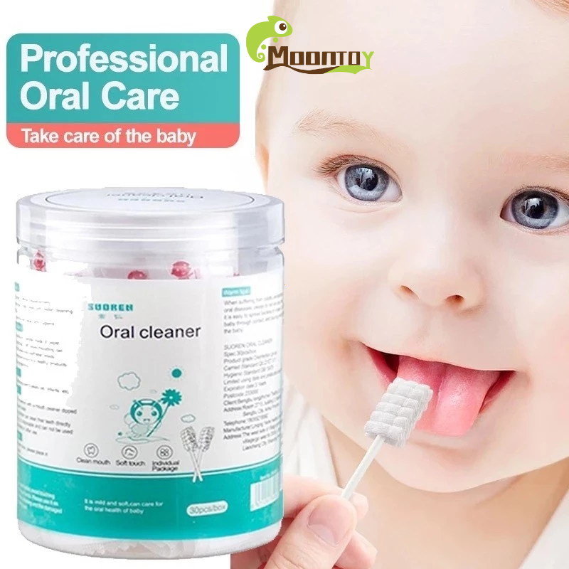 Jual MOONTOY 30PCS Baby Mouth Cleaner Untuk Bayi 0-3 Tahun/Pembersih ...