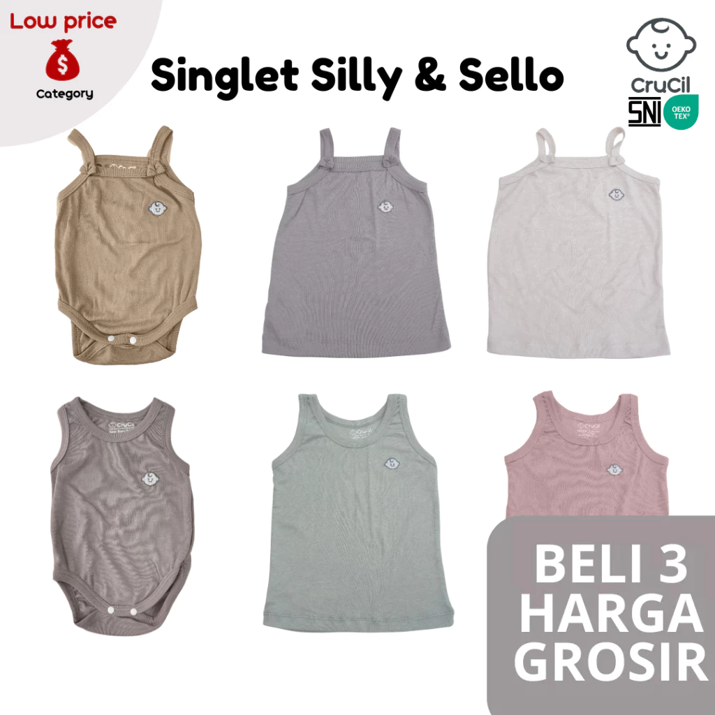Jual Crucil Factory Singlet Silly Sello - kaos dalam anak - singlet ...