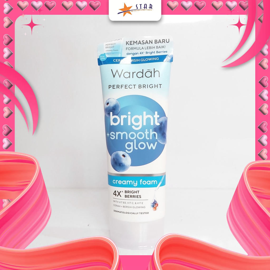 Jual * STAR * Wardah Perfect Bright Creamy Foam Smooth Glow 100ml ...