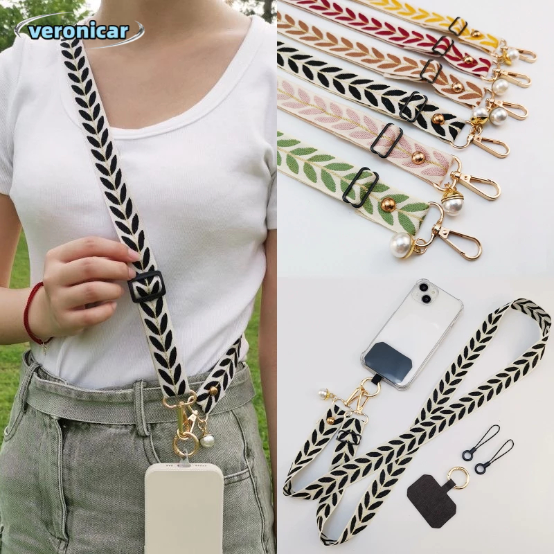 Jual Tali Gantungan HP Ponsel Daun Phone Strap Bahu Diagonal Panjang ...