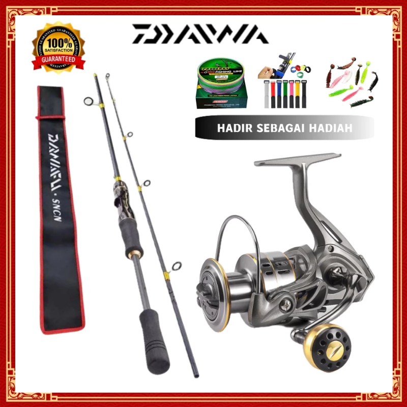 Jual DAIWA Pancing Set 15 Kg/ Reel Pancing Murah Kuat Power/ 1.65M/1.8M/2.1M/2.4M Joran Pancing ...