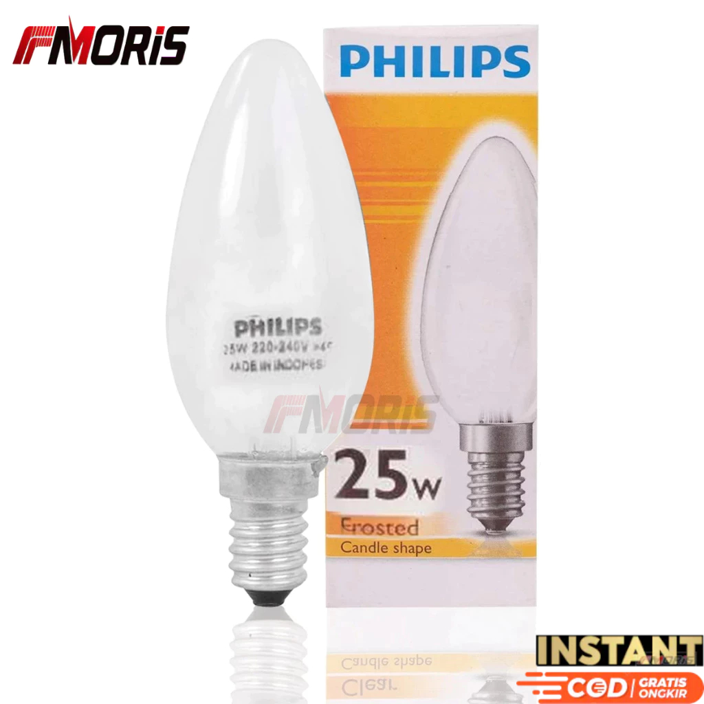 Jual PHILIPS Lampu Candle Jantung Hias Lilin E14 Clear / Frosted ...