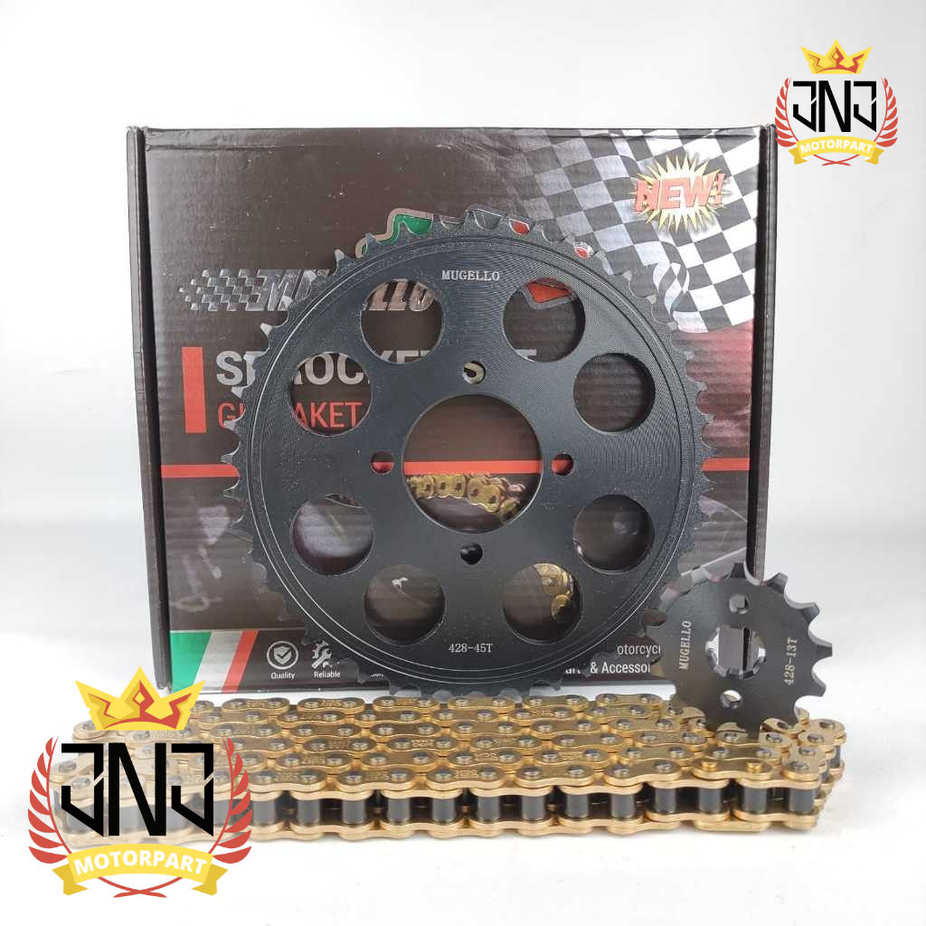 Jual GEAR PAKET BAJA SUZUKI SMASH NEW 13/45T 428HG - 120L PNP SMASH OLD ...