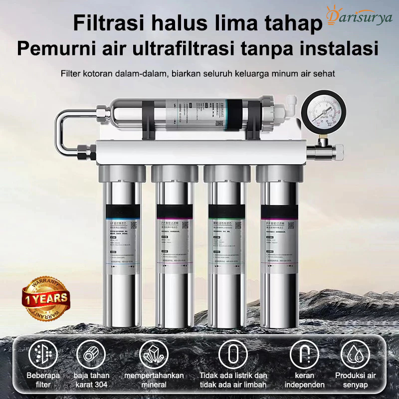 Jual Ultra Filter 5 Stage Penyaring Air Siap Minum anti virus bakteri ...
