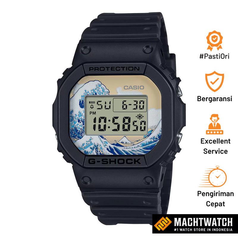 Jual [10.10] Jam Tangan Pria Casio G-Shock DW-5600KHK24-1JR Hokusai Ukiyo-e of Mount Fuji ...