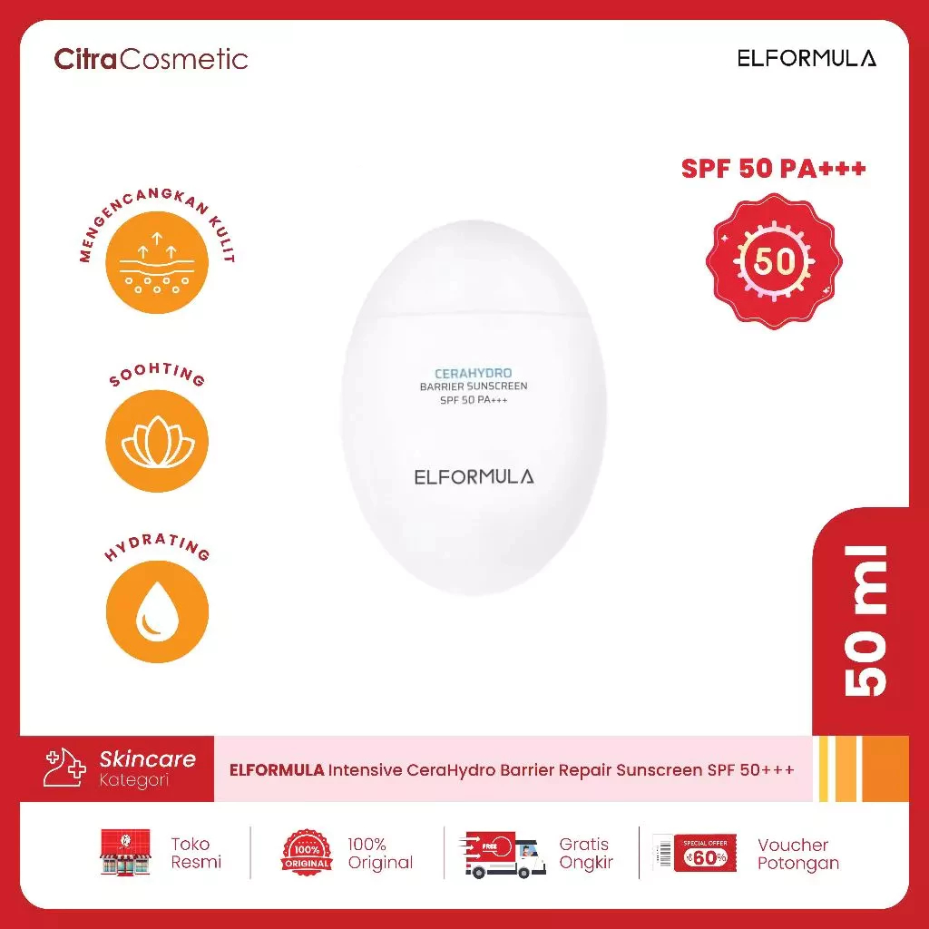 Jual ️CitraCosmetic ️ Elformula Intensive CeraHydro Barrier Repair ...