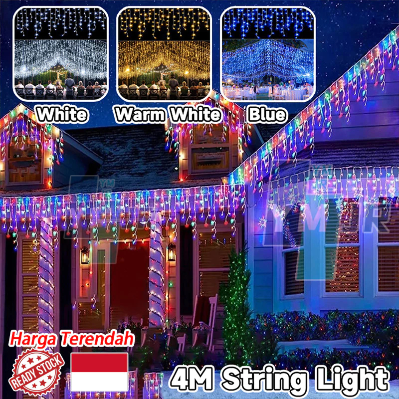 Jual 2025 Lampu Ramadhan Lampu Agustusan Kelap Kelip Lampu Hias 5 Meter 216LED/4Meter 96LED ...