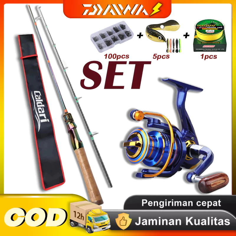 Jual CALDARI alat pancing 1 set lengkap daiwa Reel Pancing Set Joran Pancing Set Dengan Bahan ...