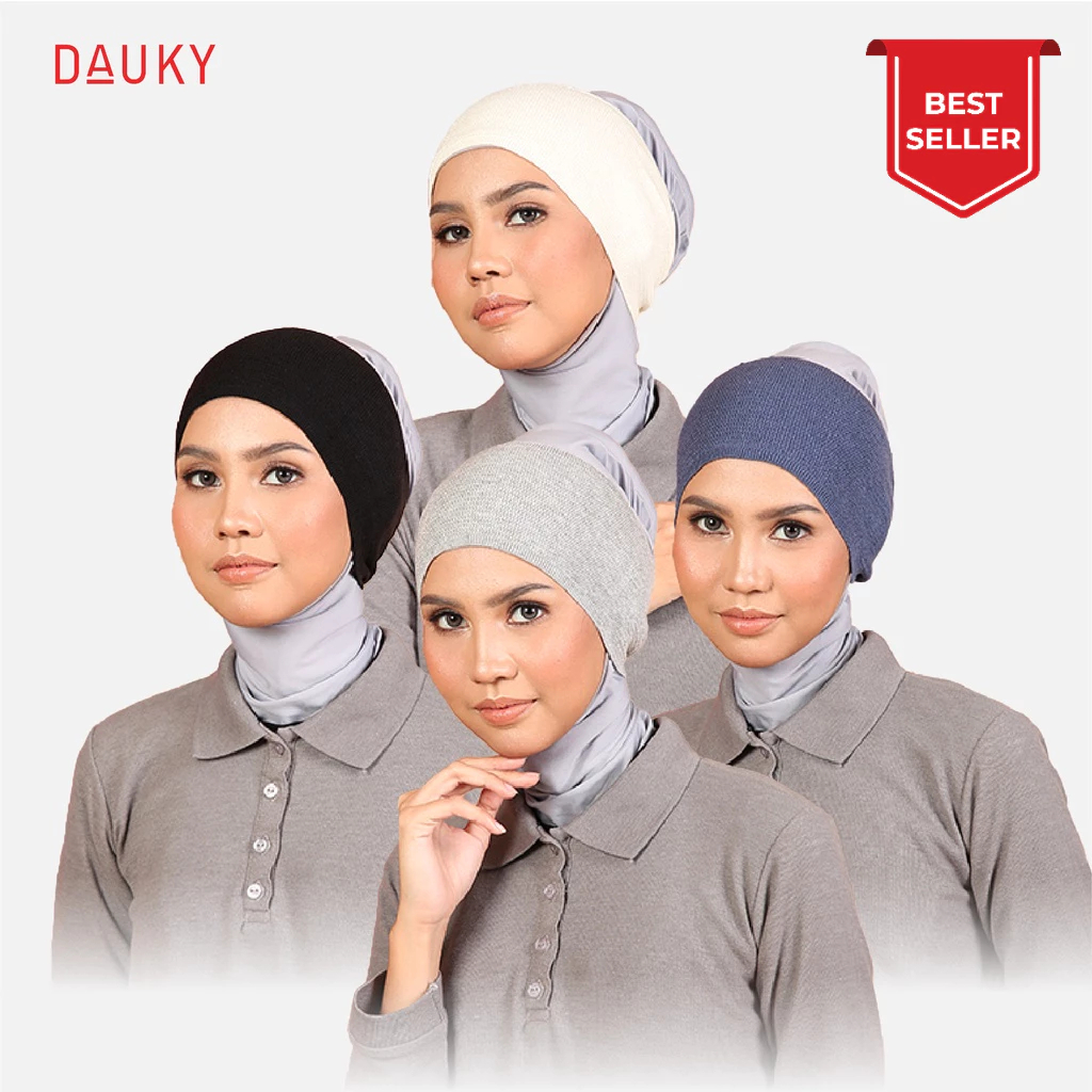 Jual Dauky Inner Hijab Ciput Bandana Rajut Polos Frisha | Shopee Indonesia