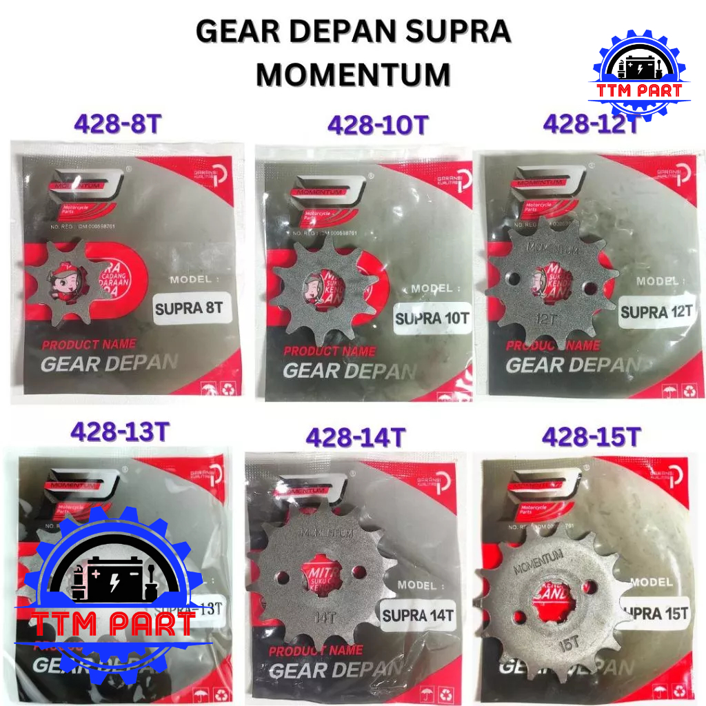 Jual GEAR DEPAN 428 HONDA SUPRA - GRAND - KARISMA - REVO - SUPRA X 125 - PRIMA - BLADE - WIN 8T ...