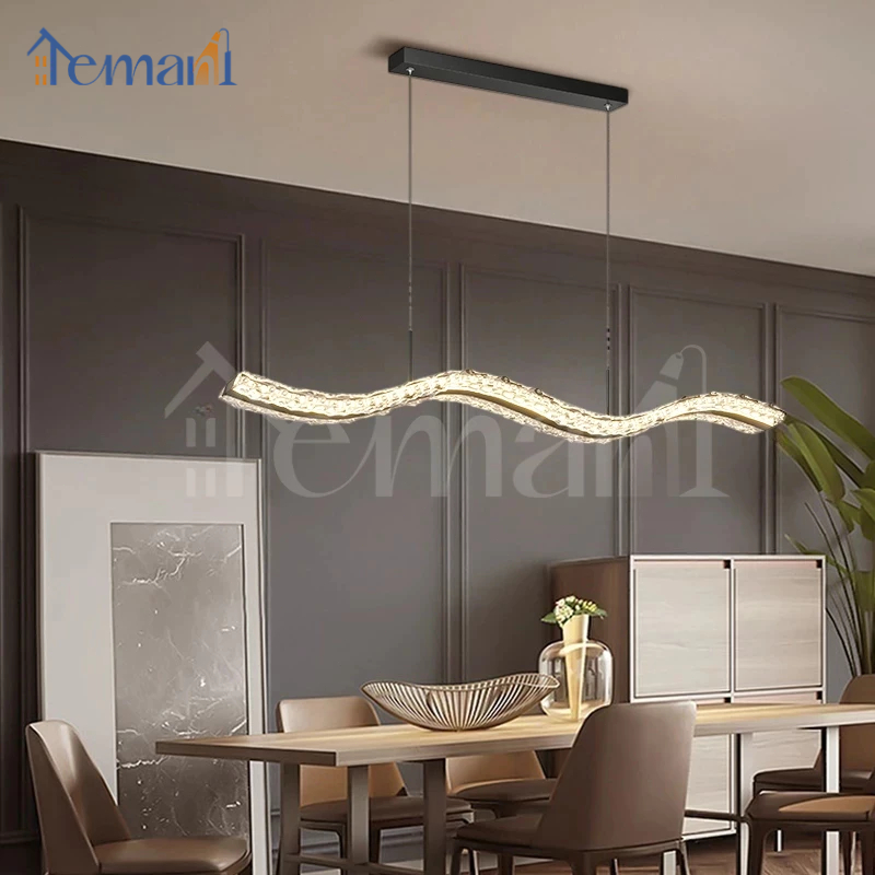Jual Lampu Gantung Meja Makan Minimalis Modern 120cm Strip 3 Warna LED Lampu Gantung Meja Makan ...