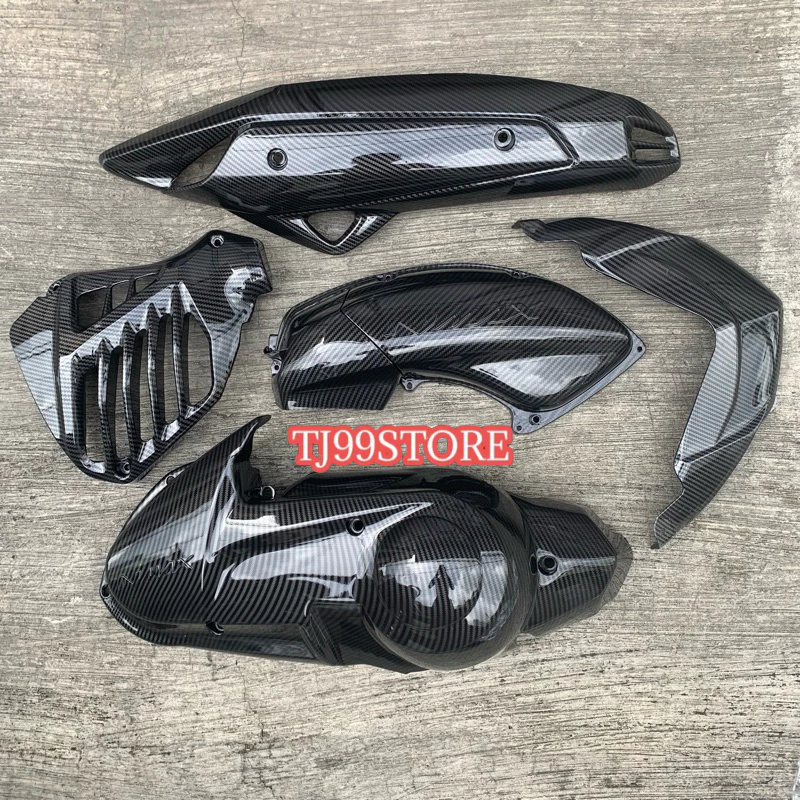 Jual Paket Cover Cvt Filter Hawa Tutup Tameng Knalpot Radiator Ducktail ...