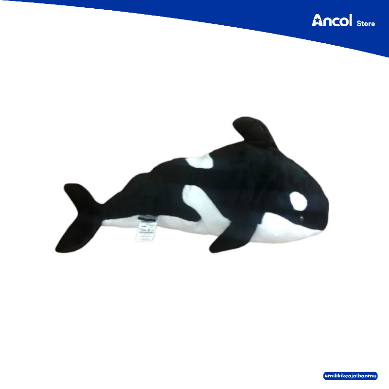 Jual Ancol Boneka Orca Killer Whale Seaworld – Karakter Paus Orca 55cm ...