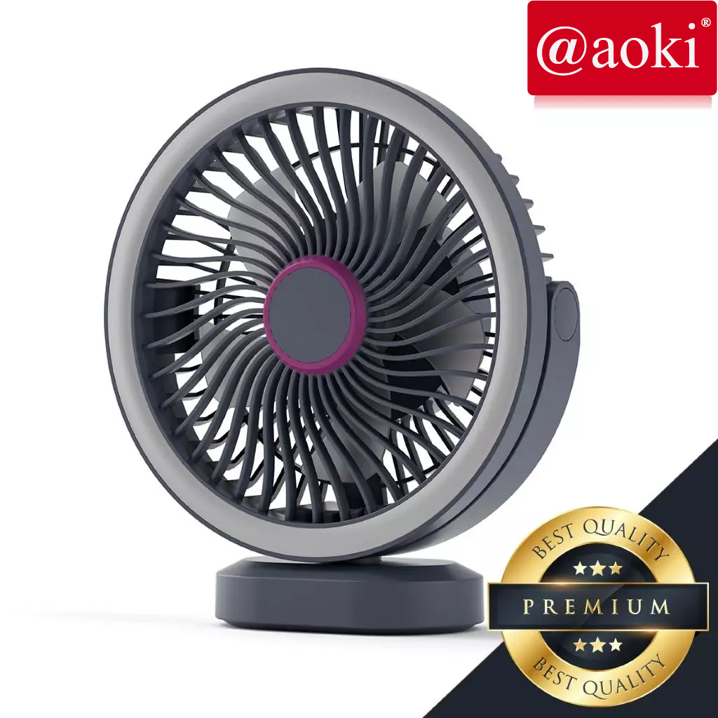 Jual AOKI Kipas 8.1inch Pengisian Daya Cyclic dengan Putaran 360° Ke ...