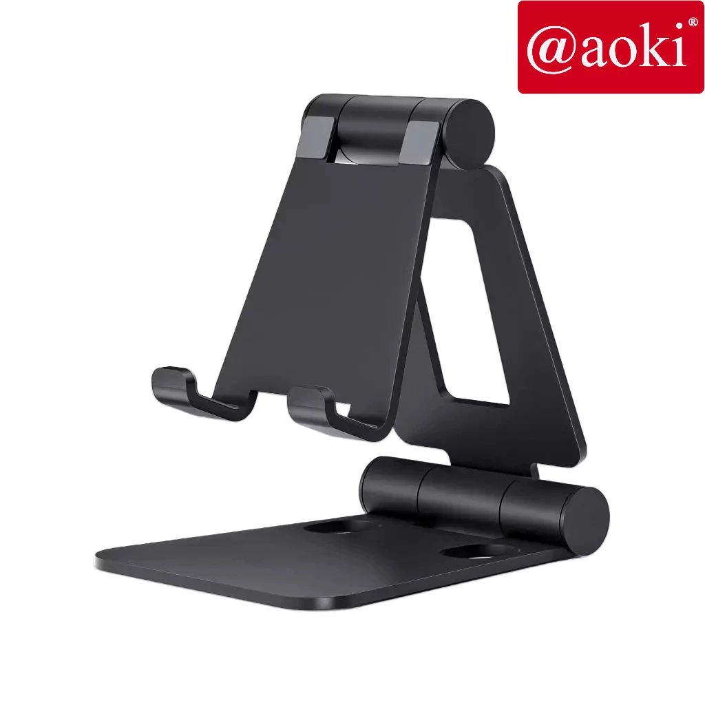 Jual AOKI Stand Ponsel Aluminium yang Dapat Disesuaikan - Hp stand untuk Meja, Dock Desktop ...