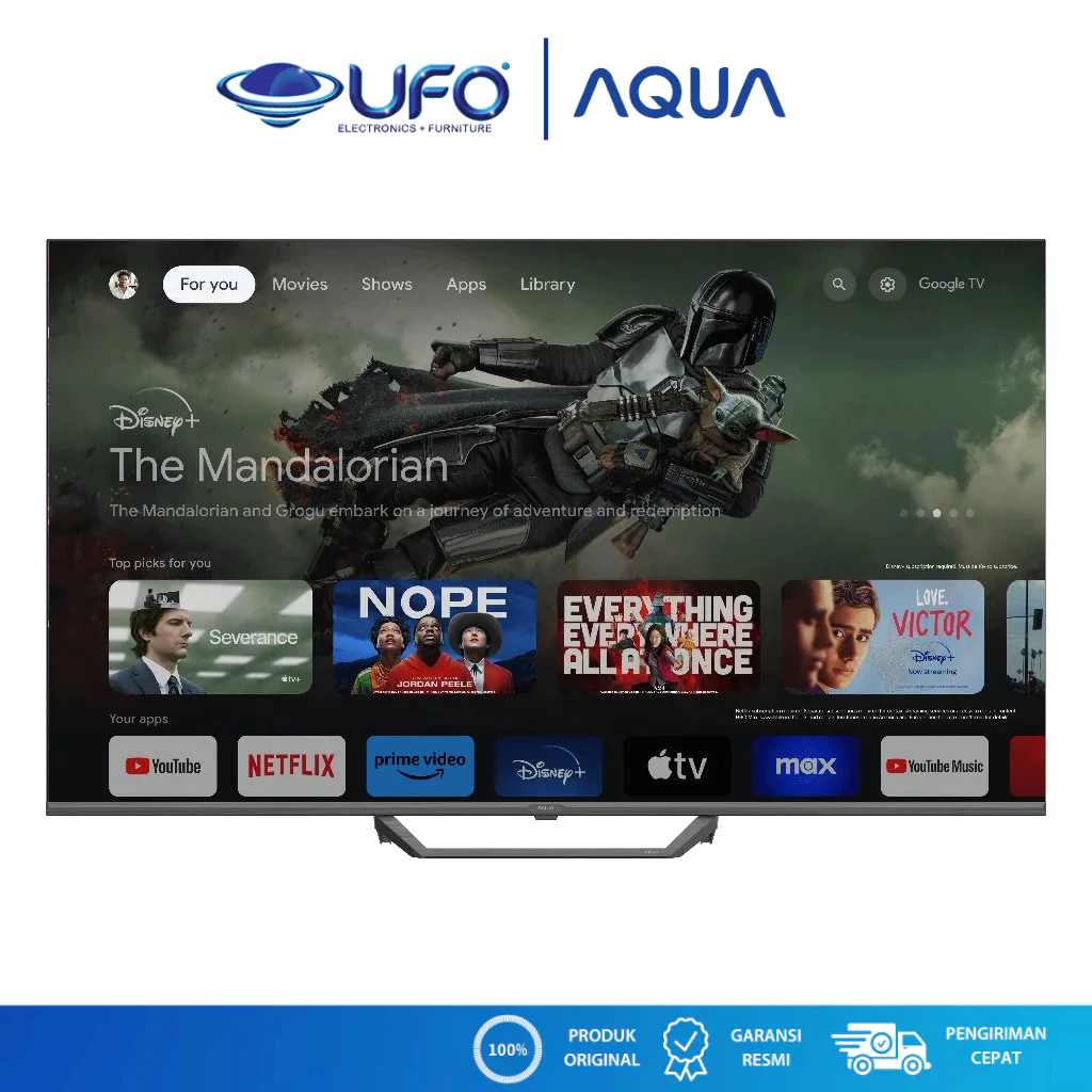 Jual Aqua 65 Inch QLED Smart TV 4K HDR AQT65S80EUX | Shopee Indonesia