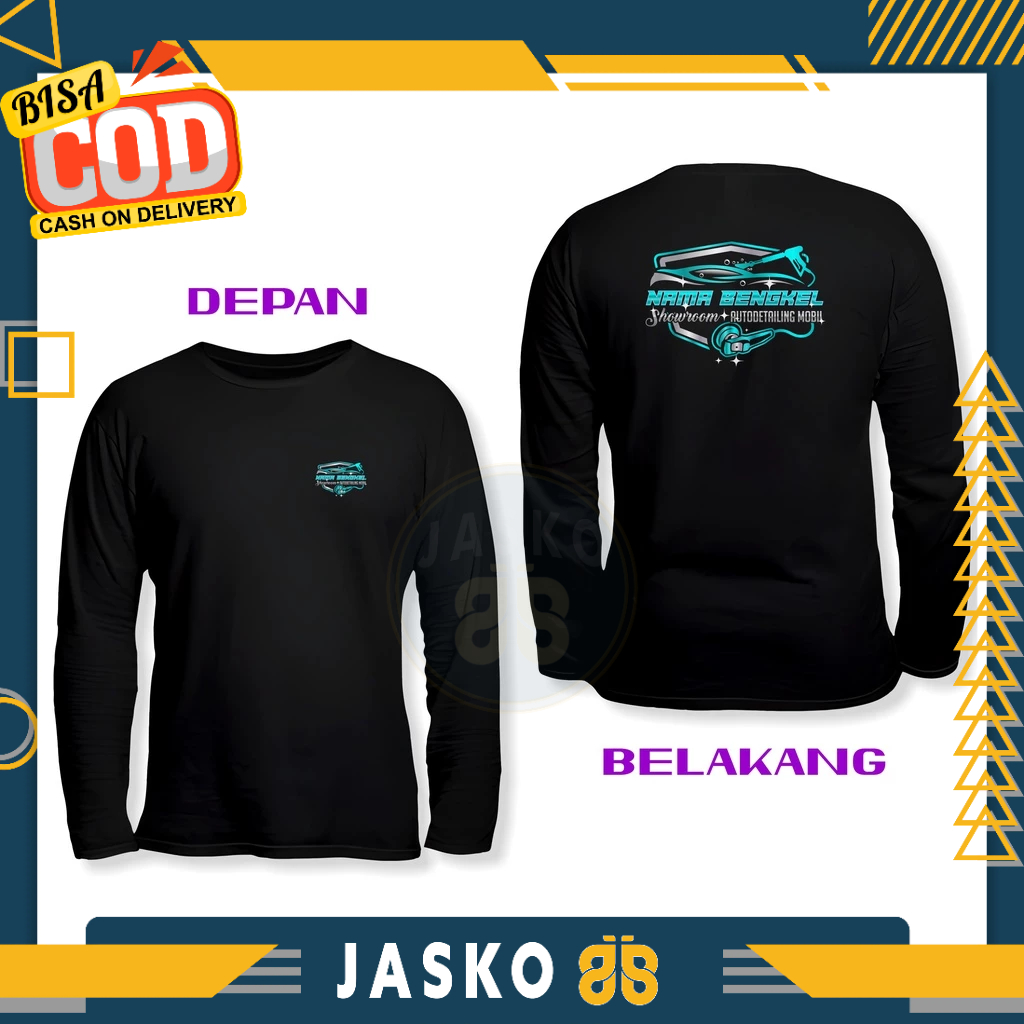 Jual Baju Tshirt Bengkel Showroom Auto Detailing Mobil Gratis Nama ...