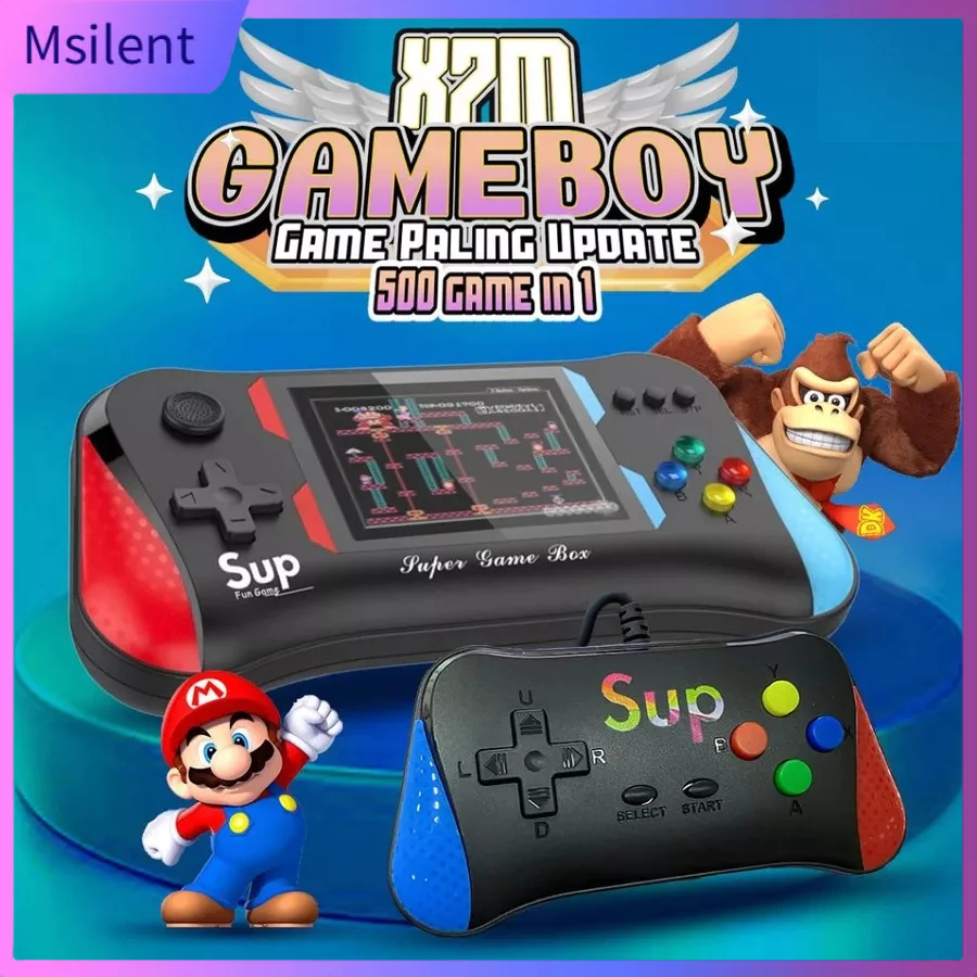 Jual GAMEBOY GARANSI 1 TAHUN X7M Handheld Game Console 1/2 Pemain 500 Game Retro SUP Dual Konsol ...