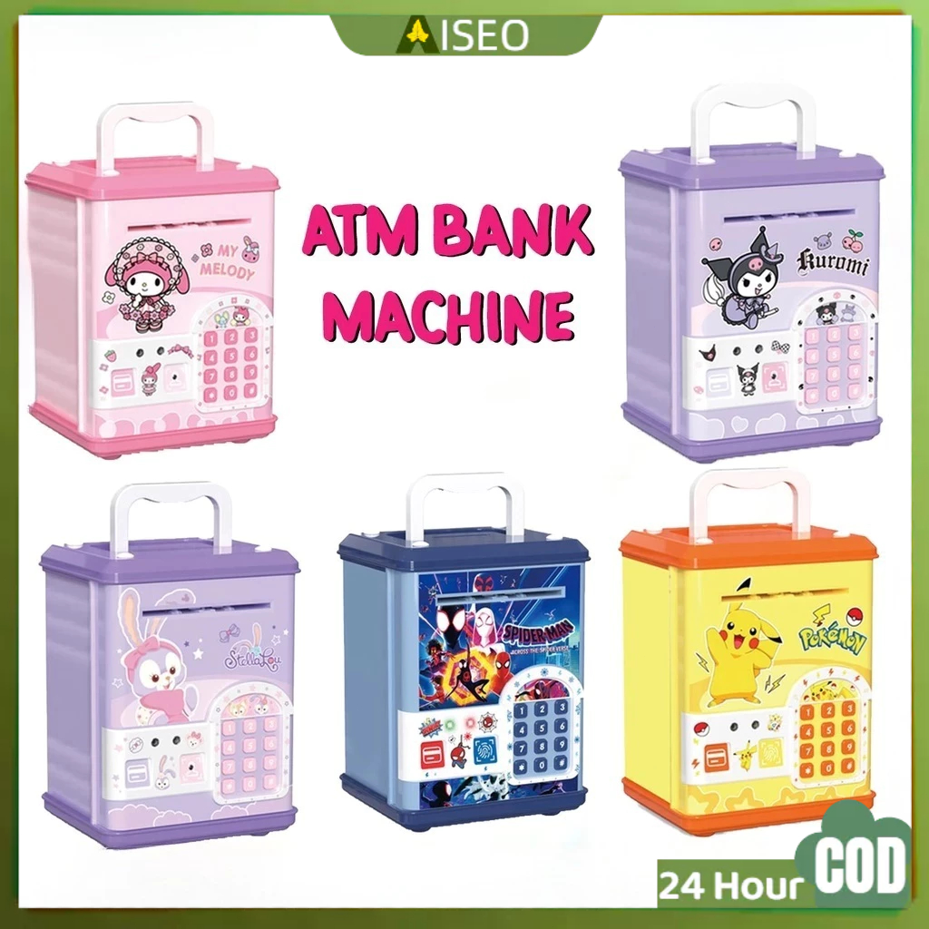 Jual Celengan Mainan ATM Brankas Gesek Kartu Untuk Membuka Pintu ...