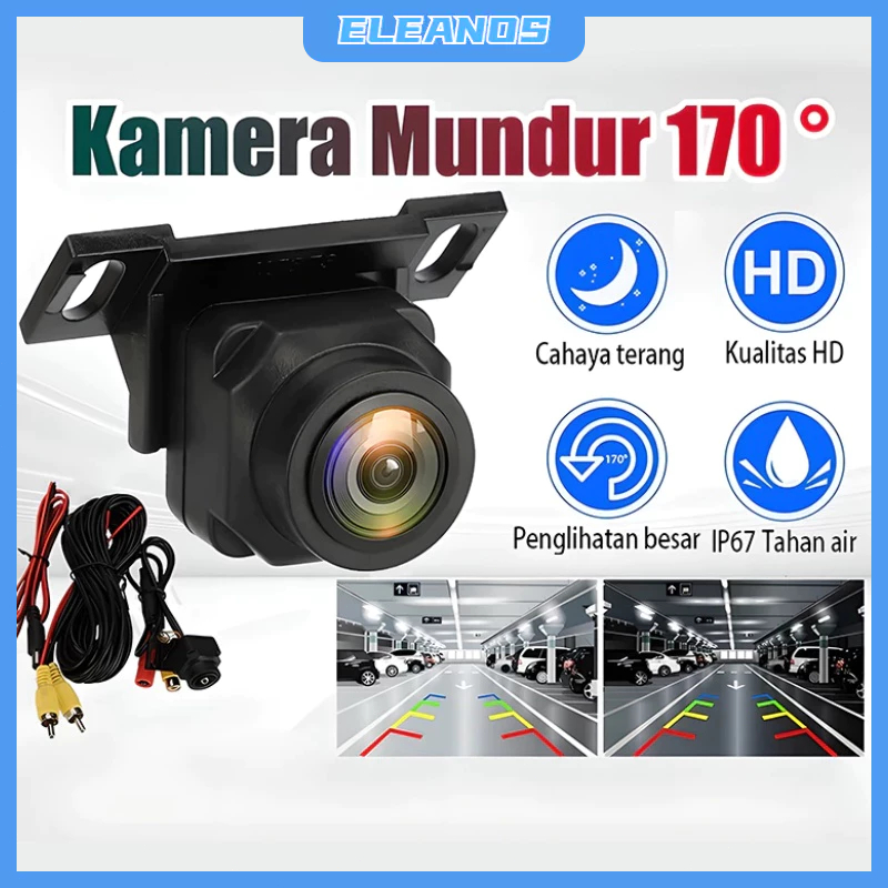 Jual Kamera Mundur Parkir Mobil Kamera Belakang Mobil Universal HD 170 Derajat Waterproof Mundur ...