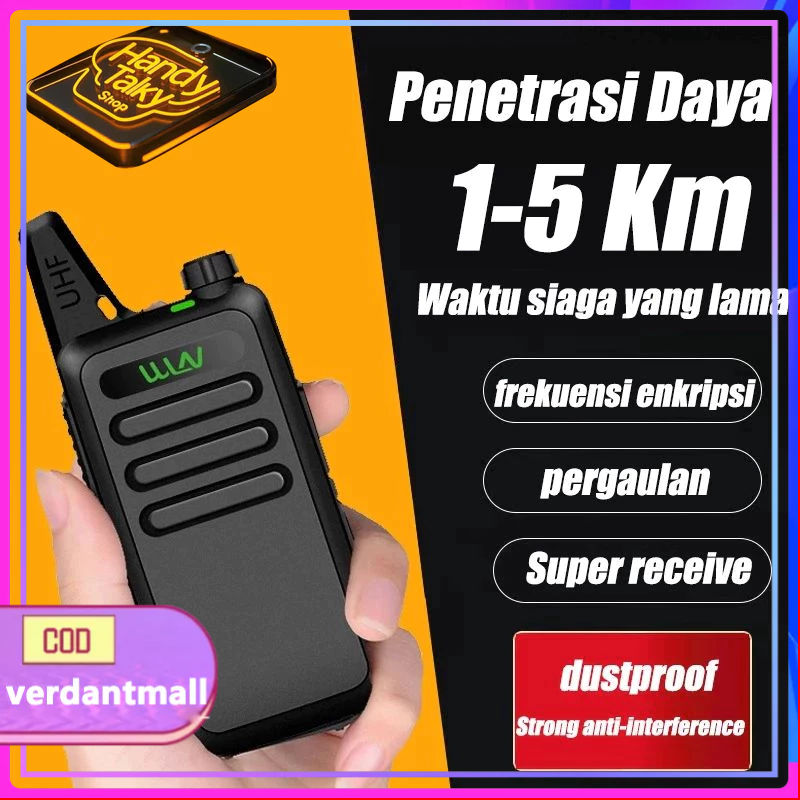 Jual WLN Walkie Talkie Full Set UHF KD C1 Two Way Radio Handy Talky ...