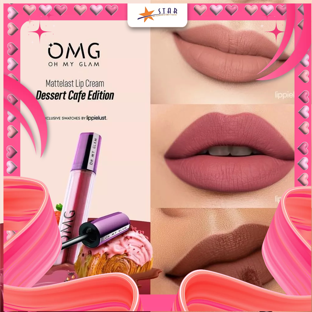 Jual * STAR * OMG OH MY GLAM MATTELAST LIP CREAM 2.9 g | Shopee Indonesia