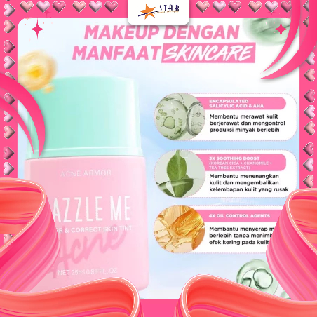 Jual * STAR * DAZZLE ME Acne Armor Cover & Correct Skincare Skint Tint ...