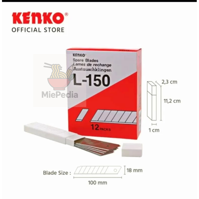 Jual isi / refill cutter kenko - anak cutter jenis besar - L 150 - bisa ...