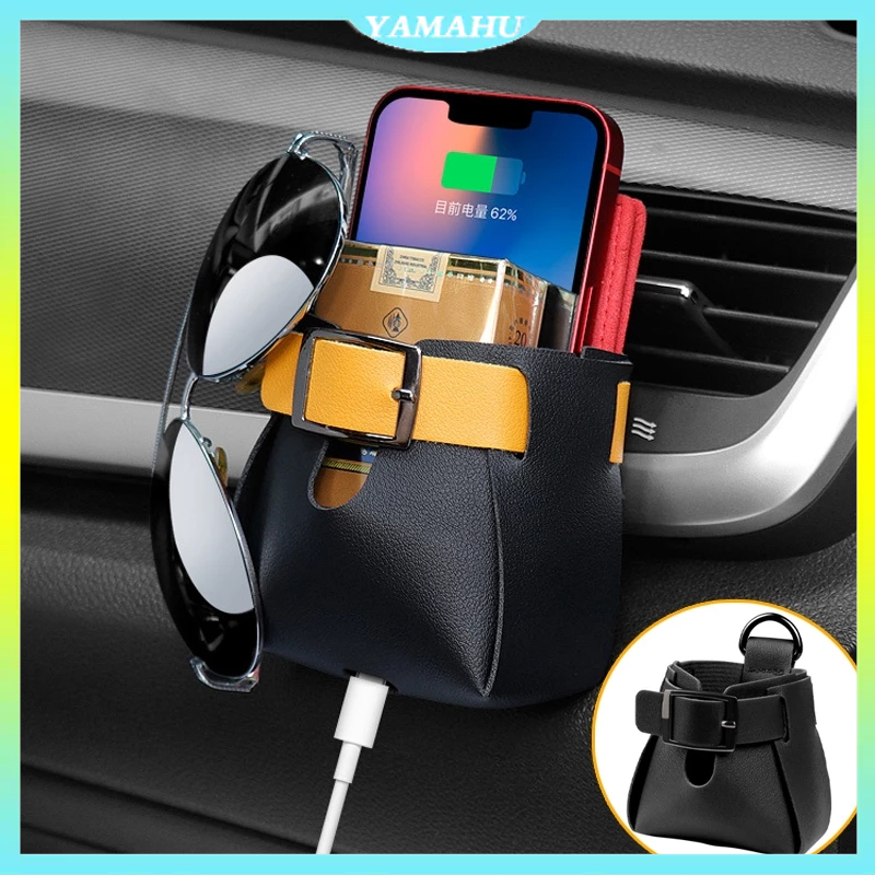 Jual PU Tas Organizer Mobil HP Wadah Kantong Handphone Mobil ...