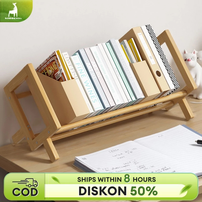 Jual Rak Meja Kayu Rak Meja Buku Rak Minimalis Organizer Meja Kerja ...