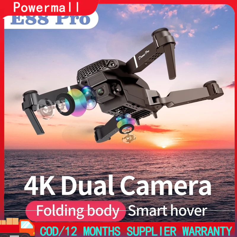Jual [COD]Drone Smart Drone E88/E99 Pro 4k HD Camera Shoot Original Indoor Outdoor Drone Mini RC ...