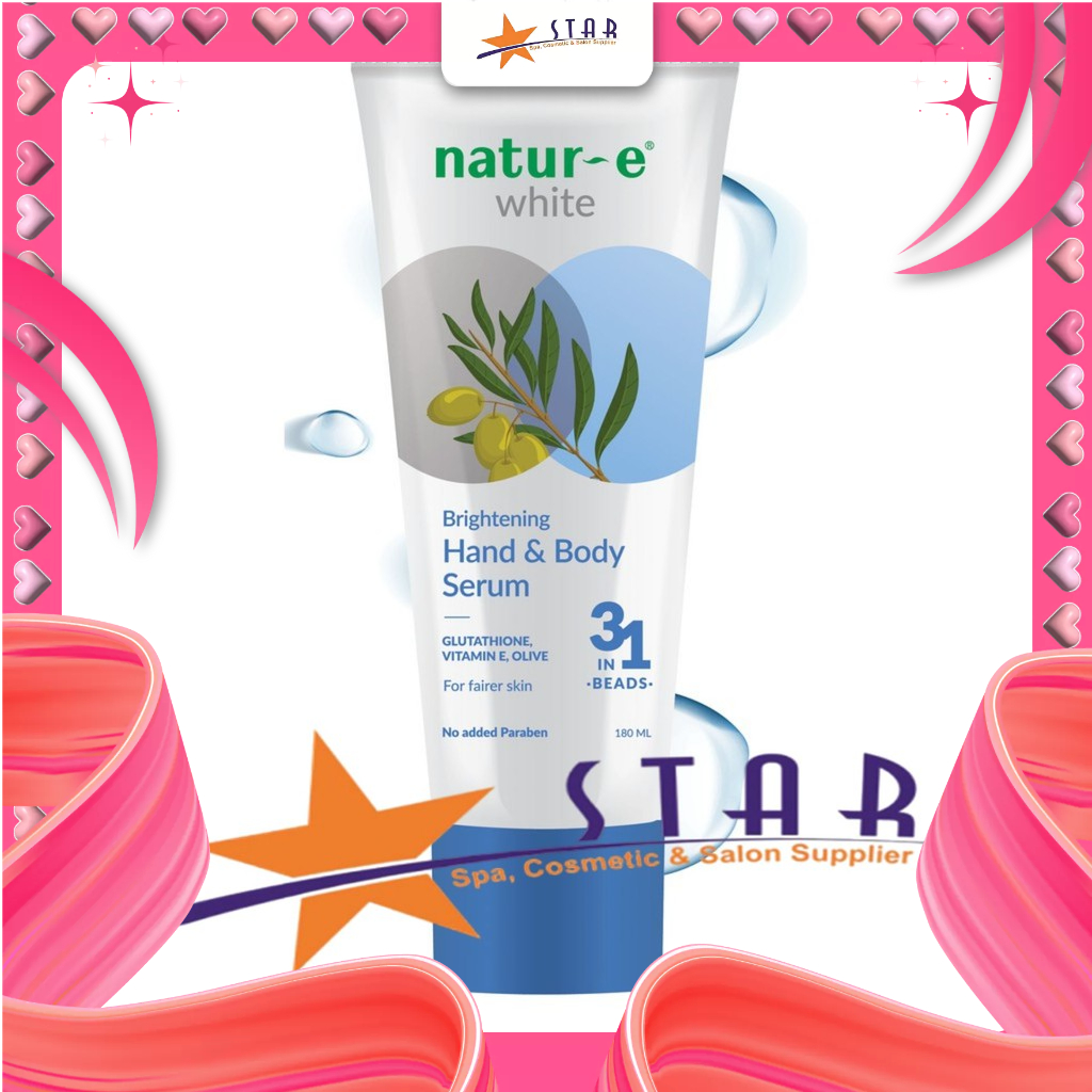 Jual * STAR * Natur-E White Brightening Hand Body Serum 180ml (Kemasan ...