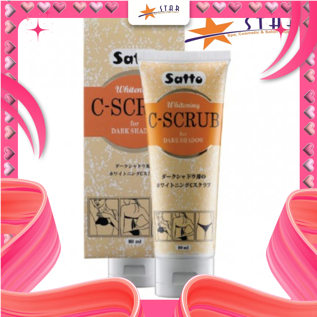 Jual * STAR * Satto C- Scrub Whitening 80ml/perontok daki/underarm /scrub lipatan hitam | Shopee ...