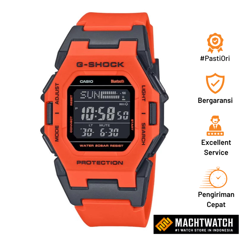 Jual Jam Tangan Pria Casio G-Shock GD-B500FL-4DR Function Logo Series Digital Dial Emergency ...