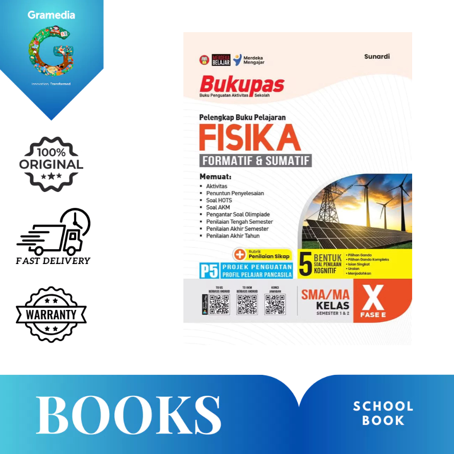 Jual Gramedia World BSD - Bukupas Fisika Sma/Ma Kelas 10 Fase E ...