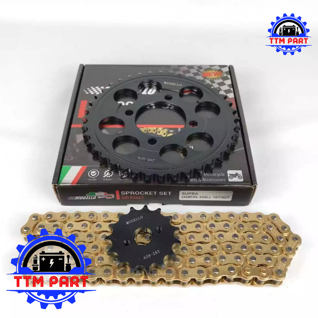 Jual GEAR PAKET BAJA HONDA SUPRA PNP GRAND LEGENDA ASTREA PRIMA SUPRA X 100 LAMA FIT OLD 15/40T ...