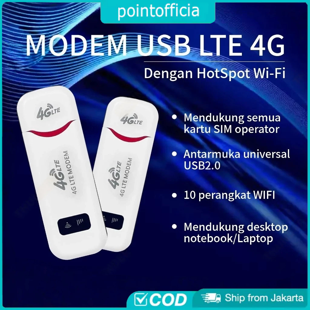 Jual 【COD】Mini WiFi 4G mendukung semua kartu komunikasi USB Modem MiFi ...