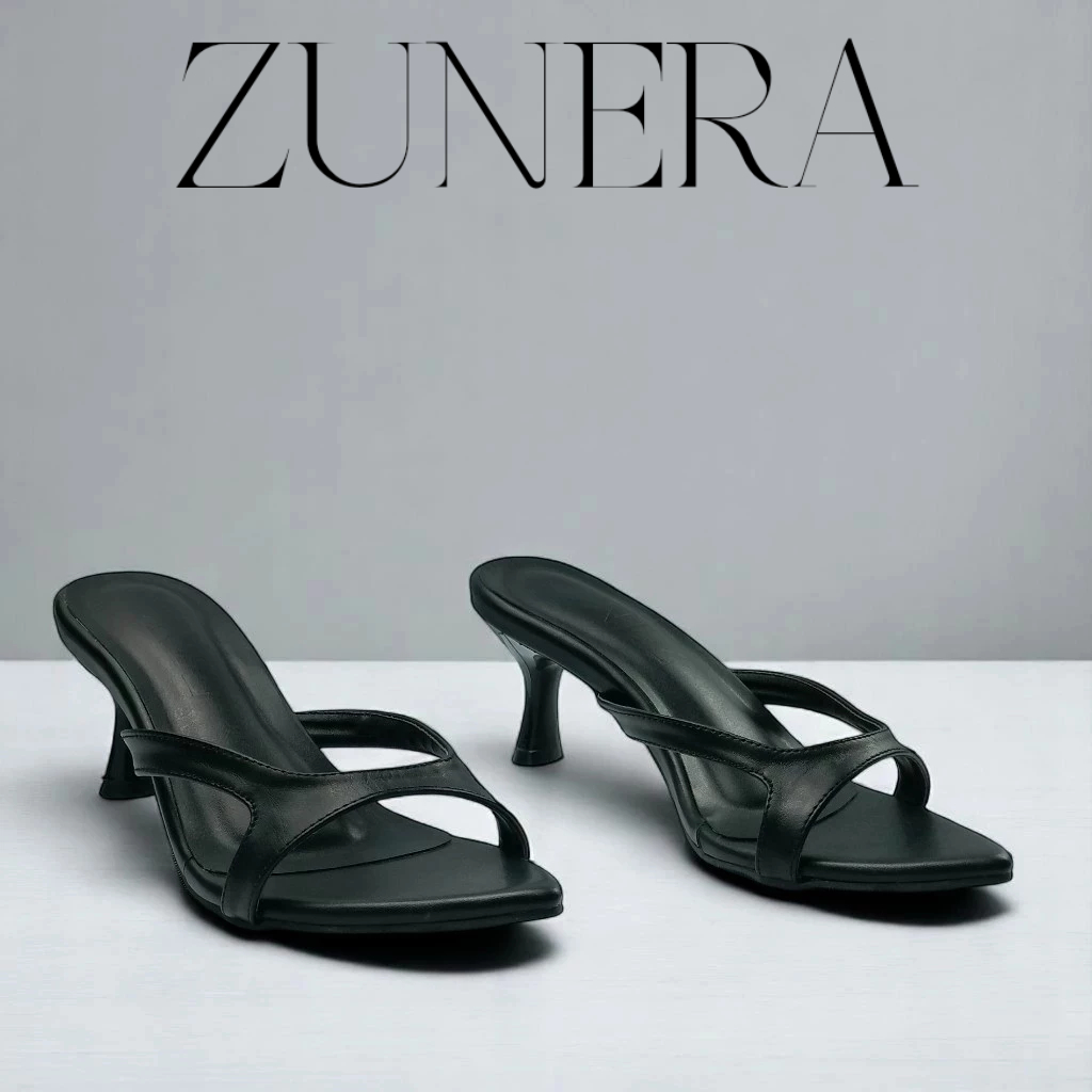 Jual ZUNERA VELENA Heels Wanita Tinggi Heels 6cm Burgundy | Shopee ...